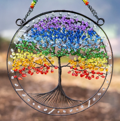 2D - Tree of Life - Large - 12'' | Whimsical Wire & Glass